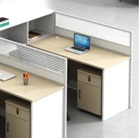 China Modern Simple Staff Screen Office Desk And Chair Combination 3 People Wooden Modular Cubicle Office Workstation Desk for sale