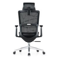 China Black Full Mesh Furniture Lumbar Support Massage Modern Wholesale Armrest Comfort Fabric Ergonomic Office Chair for sale