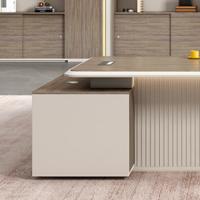 China Home Office Furniture Luxury Office Desk Modern I Shape Office Desk  Boss Executive Desk for sale