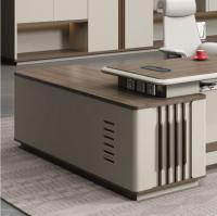 China Modern Office Furniture L Shaped Boss Ceo Large Office Desk for sale
