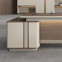 China Office Furniture L Shape Mdf Boss Manager Ceo Executive Table Desk Computer Study Table for sale