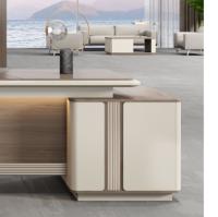 China Office Furniture L Shape Mdf Boss Manager Ceo Executive Table Desk Computer Study Table for sale