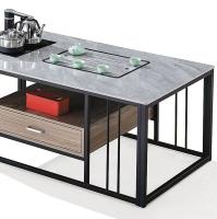 China Modern Rectangular Stone  With Metal Frame Heat Resisting Kettle Office Furniture for sale