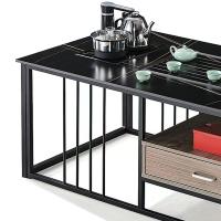 China Contemporary Smart Black Coffee TableMultifunctional SlateOffice Furniture Tea Table for sale