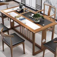 China Marble Tea Table Office Furniture Reception Tea Table Office Reception CombinationWith 5 Chairs for sale