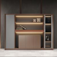 China Ceo Office Room Decorations Storage Bookcase Wooden Modern Mdf Bookshelft Bibliotheque File Cabinet for sale