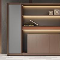 China Ceo Office Room Decorations Storage Bookcase Wooden Modern Mdf Bookshelft Bibliotheque File Cabinet for sale