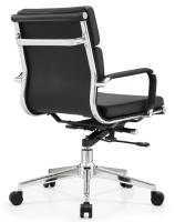 China Pu Leather Boss Mid-back Metal Frame Ergonomic Office Furniture Adjustable Swivel Executive Office Chair for sale