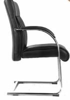 China Factory Manufacture Office Conference Room Low Back Bow Leather Meeting Chair for sale