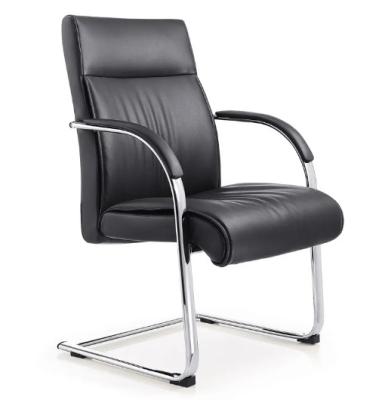 China Factory Manufacture Office Conference Room Low Back Bow Leather Meeting Chair for sale