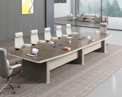 China Modern Wooden Luxury Conference Rectangular Flat Table Office Furniture Multi Person Conference Room Table for sale