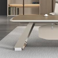 China Commercial Furniture Factory Custom High-end Modern Design L Shape Director Manger Ceo Boss Desk Executive Office Desk for sale