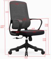 China High Back Adjustable Computer Staff Chair Swivel Mesh Ergonomic Manager Office Chairs With Wheels for sale