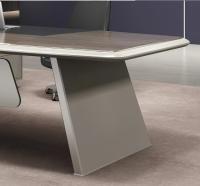 China Modern L Shape Ergonomic Office Desk Luxury High End Executive Office Desk And Chair Ceo Boss Wooden Office Desk for sale