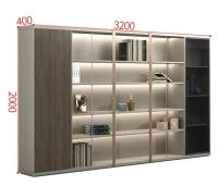 China Factory Hot New Commercial Furniture Office Large Bookshelf Mfc File Storage Office Cabinet for sale