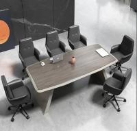 China Modern Simple Office Funiture Rectangular Negotiation Conference Meeting Room Table for sale