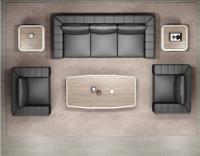 China Office Furniture Modern Sofa Center Table Set Mdf Wooden Tea Table Coffee Table for sale