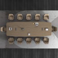 China Office Furniture Room Office Conference Table Mdf Modern Office Oem Wood Veneer Conference Table Meeting Table for sale