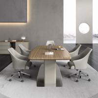 China Modern Negotiation Boardroom Conference Office Table Reception Room Negotiating Wooden Meeting Table for sale