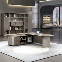 China Modern L Shape Director Manger Ceo Boss Office Furniture Solutions Table And Chair Set Executive Office Desk for sale