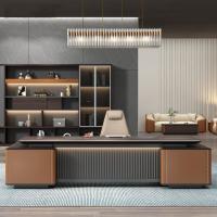 China Modern Office Furniture Latest Office Desk Workstation Table Designs Ceo Executive Desk Manager L Shaped Table for sale