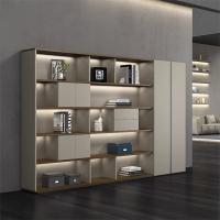China Modern Wooden Particle Board Office Storage File Cabinet with Large Capacity Drawers for sale