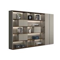 China Modern Wooden Particle Board Office Storage File Cabinet with Large Capacity Drawers for sale