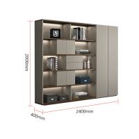 China Modern Wooden Particle Board Office Storage File Cabinet with Large Capacity Drawers for sale