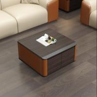 China Minimalist Custom Made Wooden Square Shape Storage Living Room Luxury Modern Coffee Table for sale
