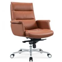 China Ergonomic Office Chair Flexible Chrome Wheel Convenient Swivel Leather PU Boss Manager Staff Chair Modern Revolving Massage for sale