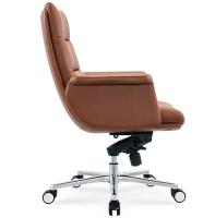 China Luxury Modern Adjustable Swivel Manager Executive High Quality Ergonomic Real Genuine Leather Recliner Office for sale