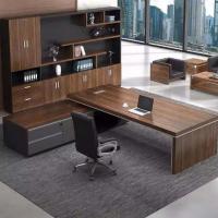 China Factory Made Customized Modern Manager Office Furniture L Shape Table Office Executives Large Class Desk for sale