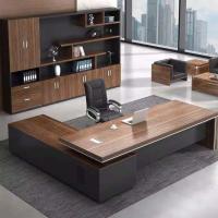 China Factory Made Customized Modern Manager Office Furniture L Shape Table Office Executives Large Class Desk for sale