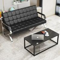 China Modern Beauty Spa Salon Waiting Room Sofa Comfort 3 Seater Office Sofa Leather Reception Sofa Couch for sale
