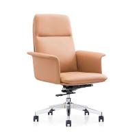 China Executive Leather Chair Cowhide Leather Office Chair Boss Office Table Design Office Furniture for sale
