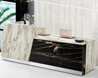 China Modern Luxury Reception Desk Customized Office Reception Furniture Multi Person Reception Desk for sale