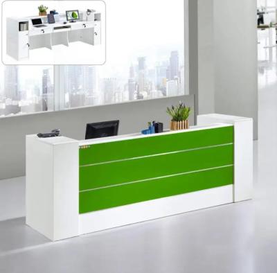 China New Design Modern Luxury Minimalist Marble Reception Desk for Office Front Desks for sale