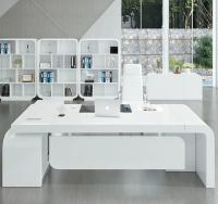 China Hot selling office furniture painted white ceo office desk boss luxury executive office table desk modern executive desk for manager for sale