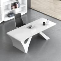 China Simple modern white paint executive desk boss desk office furniture light luxury president manager boss table for sale