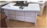 China Modern Office Desk Furniture Supplier New Designs Wooden Chairman Boss Executive Office Table Desk for sale