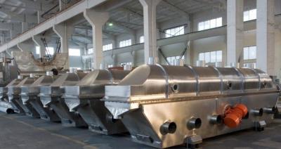 China Industrial Linear Vibrating Fluidized Bed Dryer 20-35kg H Evaporation Capacity Chemical Industry for sale