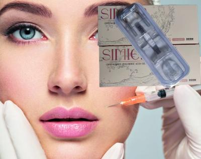 China SIMIER Cross Linked Hyaluronic Acid Dermal Filler 24mg/mL 2mL Syringe for sale