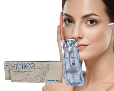 China SIMIER Crosslinked Hyaluronic Acid Dermal Filler 24mg/ml 2ml Syringe for Wrinkle Removal for sale