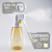 China 150ml Travel Size Continuous Spray Bottle Fine Mist Empty PET Plastic Refillable Cosmetic Packaging for sale