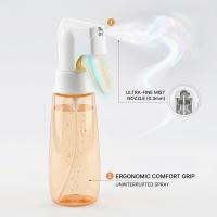 China 150ml Travel Size Continuous Spray Bottle Fine Mist Empty PET Plastic Refillable Cosmetic Packaging for sale