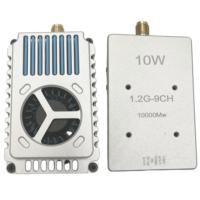 China 1.2GHz 10W 9CH High Power VTX, HAM Licensed Industrial UAV Transmitter, Dual Turbofan Cooling for sale