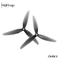 China Hq 7x4x3 7 Inch 3-Blade Propeller Grey Pc Material for Fpv Longrange Racing Cinelifters Drone-2cw+2ccw Diy Parts for sale