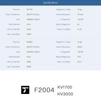 China F2004 KV1700/3000 T-MOTOR For 4-5