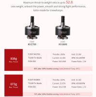 China Factory Outlet T-MOTOR F1507 FPV Accessories KV2700 3800 High Quality Brushless Motor For Racing Drone 3 Phase for sale