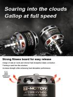 China Factory Outlet Original T-MOTOR AT2308 1200kv 1450 2600 Brushless Motor For Quadcopter Fixed Wing Rc Plane for sale